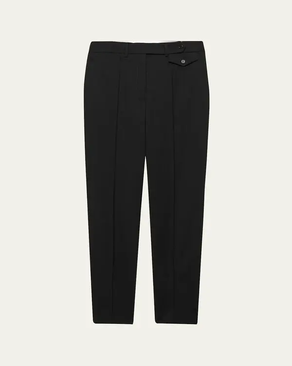 Prada Tailored Virgin Wool Pants - Nero