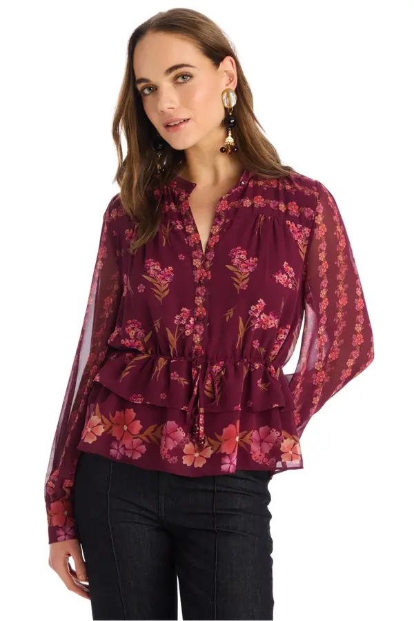 Allison Augustina Print Blouse