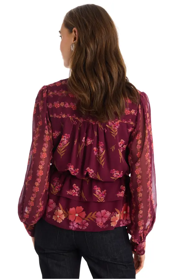 Allison Augustina Print Blouse