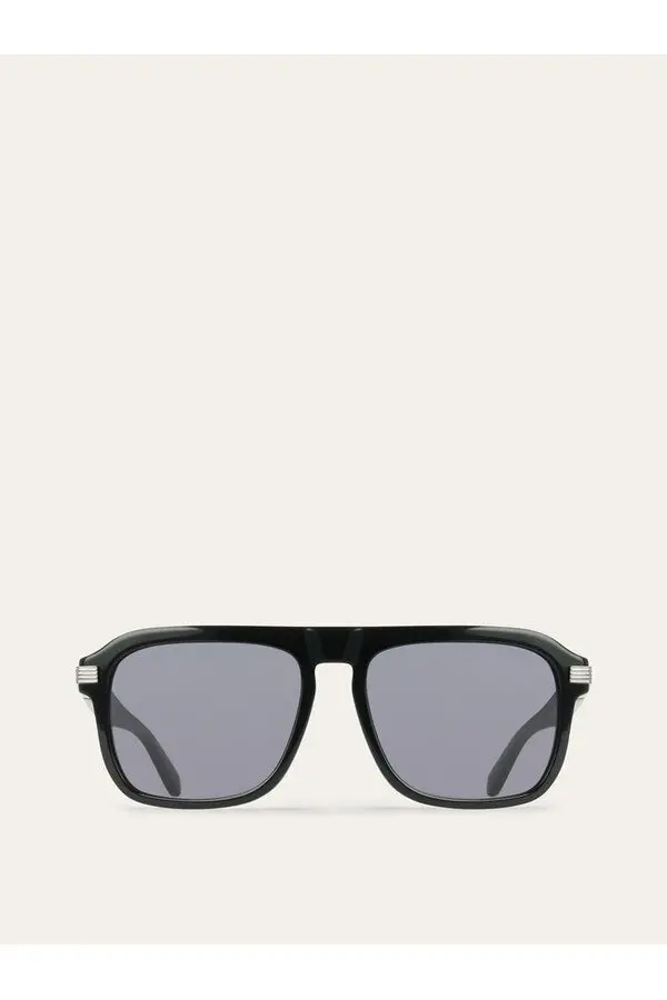 FERRAGAMO Rectangular Sunglasses - Black
