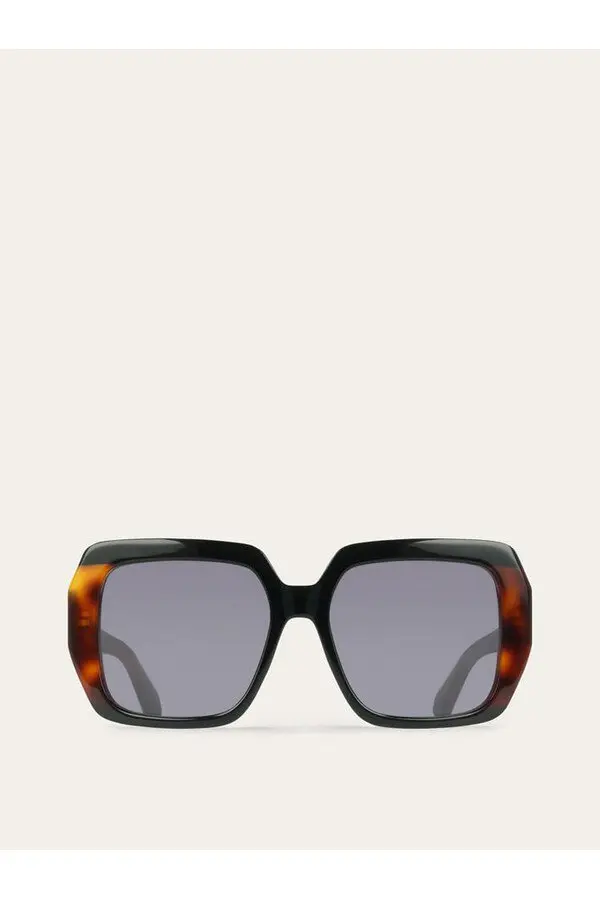 FERRAGAMO Rectangular Frame Sunglasses - Red