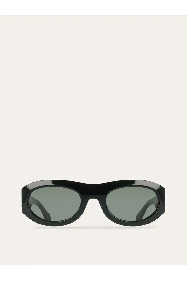 FERRAGAMO Oval Sunglasses - Black