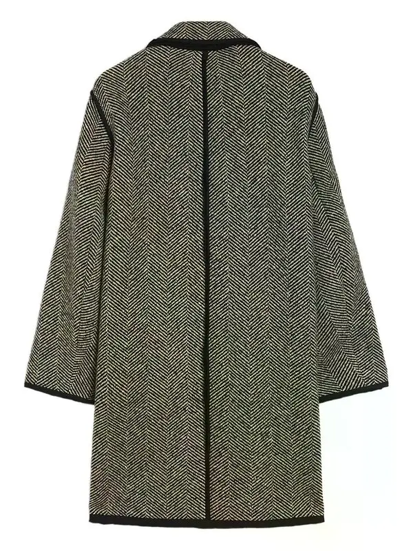 JIL SANDER Herringbone Coat - Grey