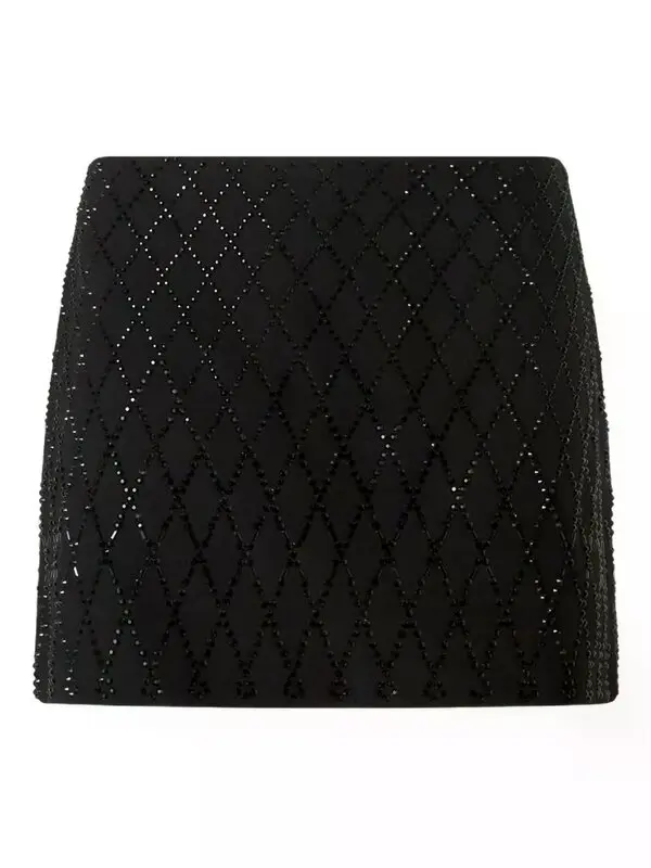 Pinko Rhinestone-embellished Fitted Skirt