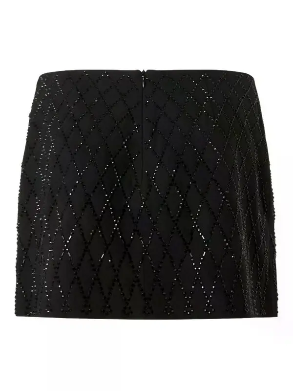 Pinko Rhinestone-embellished Fitted Skirt