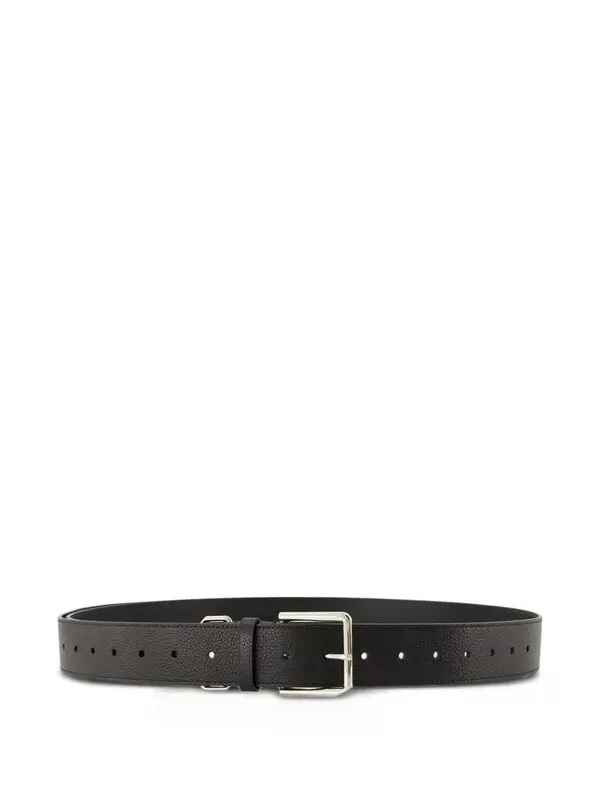 Givenchy Leather Buckle Belt - Black