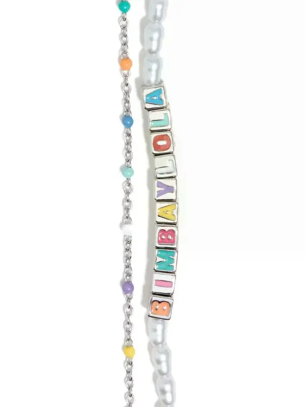 Bimba Y Lola Double-layer Bracelet With Dice Logo