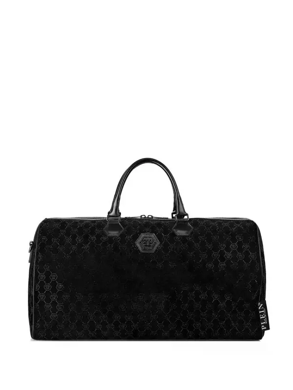 Philipp Plein Logo-pattern Travel Bag - Black