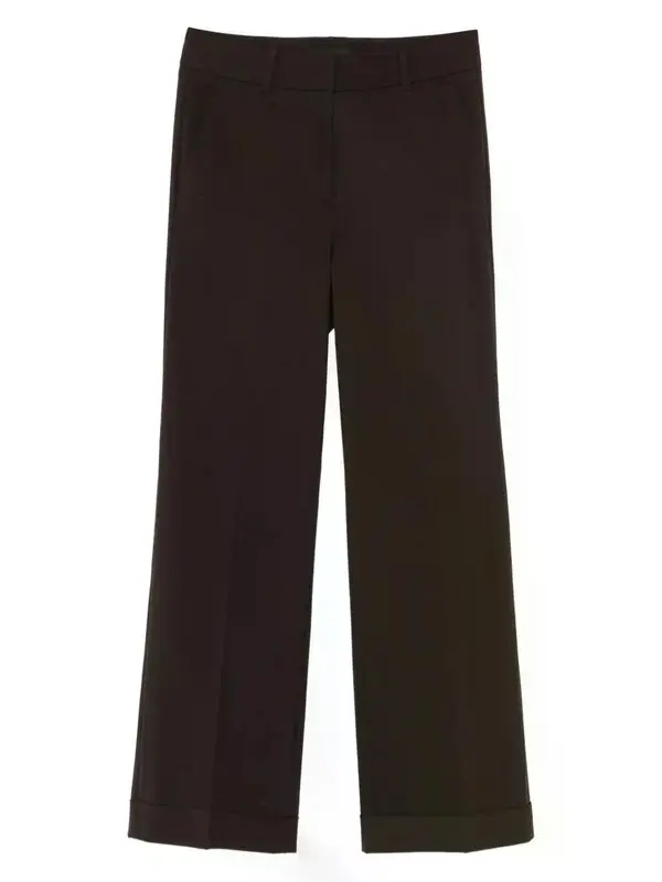 CAMBIO Cuffed Wide-leg Trousers