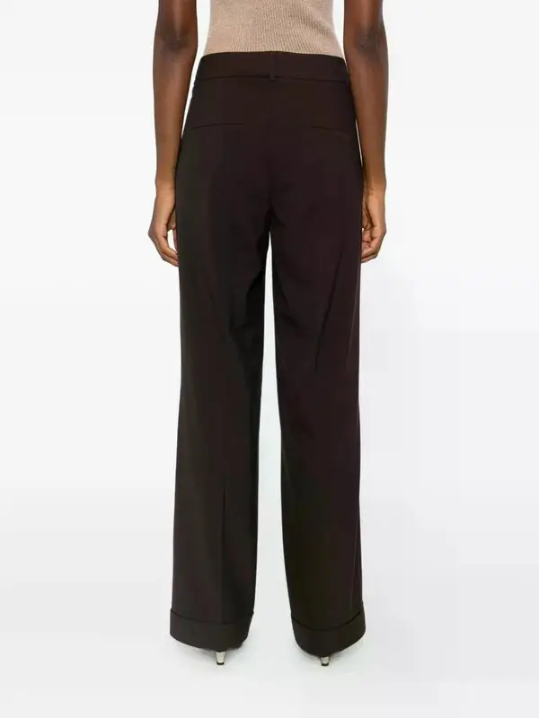 CAMBIO Cuffed Wide-leg Trousers