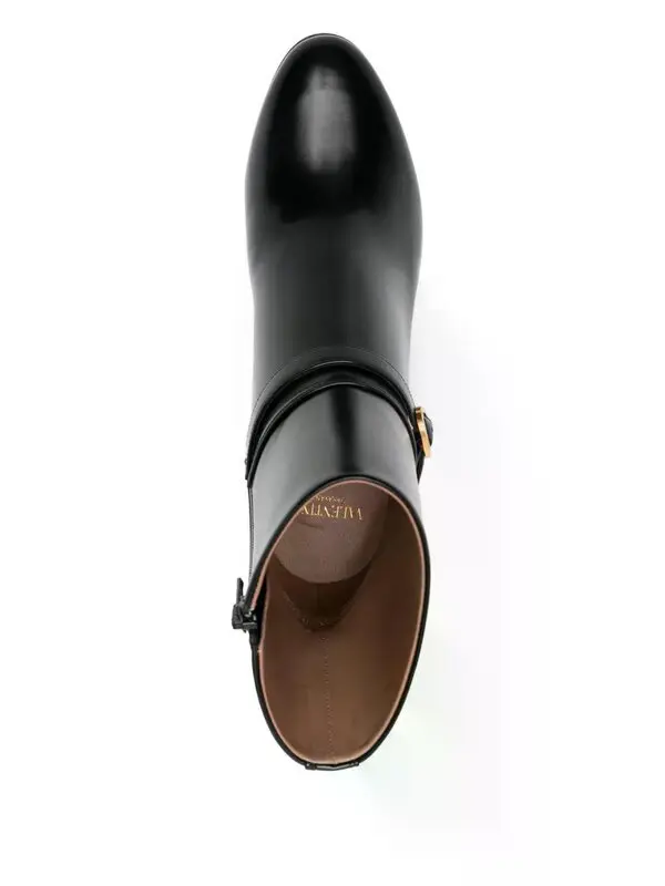 Valentino Garavani Pattie Leather Boots - Black