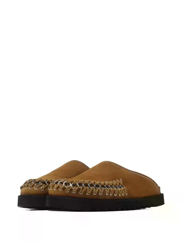 Toga Embellished Leather Mules