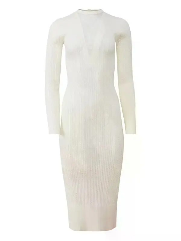 FLEUR DU MAL Quinn Cable-knit Midi Dress