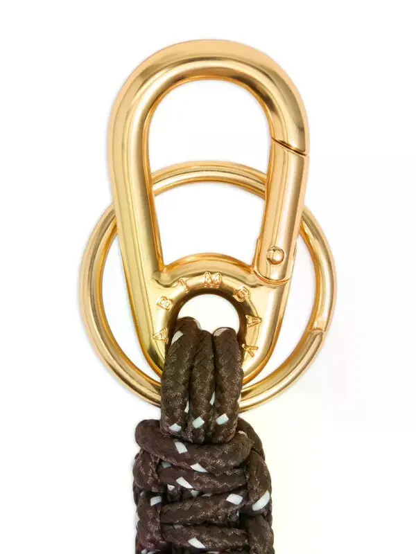 Bimba Y Lola Heart-charm Rope Keyring - Brown