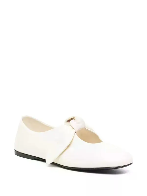 Co Collection Bow-embellished Leather Flats