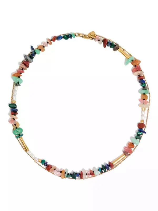 Bimba Y Lola Stone-embellished Double-layer Necklace - Blue