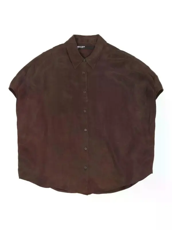 Bimba Y Lola Short-sleeved Buttoned Shirt - Brown