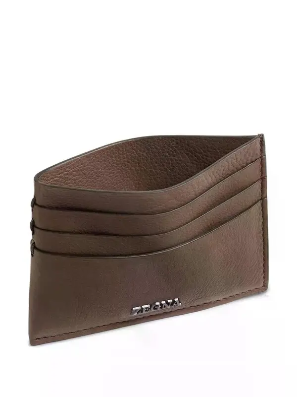 Zegna Secondskin Card Case - Brown
