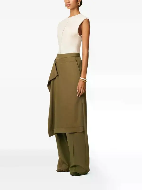 Ami Draped Wool Trousers