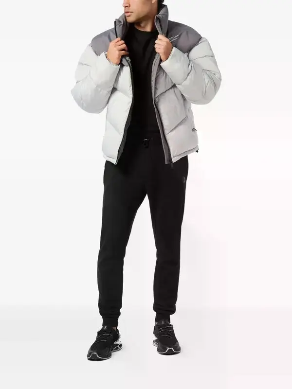 PLEIN SPORT Quilted Puffer Jacket - Grey