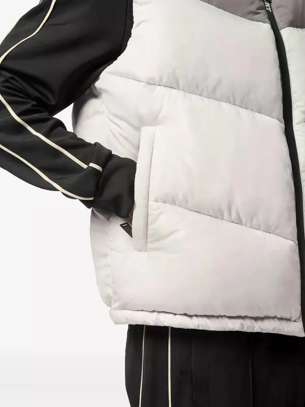 PLEIN SPORT Quilted Logo Gilet - Grey