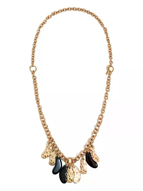 Bimba Y Lola Bean Pendant Chain Necklace - Gold