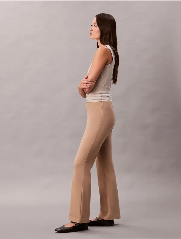 Calvin Klein Ponte Slim Flared Pants - Amphora