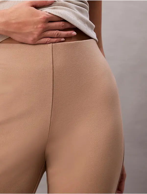 Calvin Klein Ponte Slim Flared Pants - Amphora