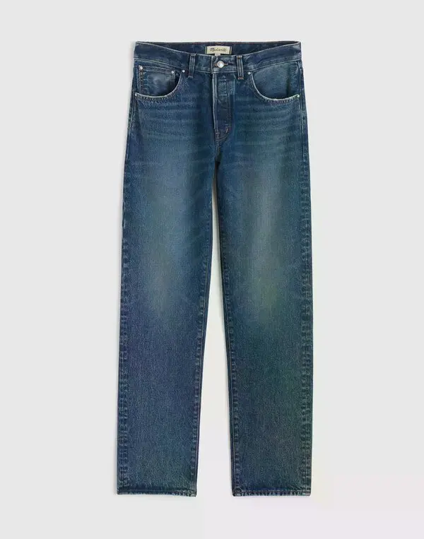 Madewell The Petite Dean Easy Straight Jean - Greendale Wash