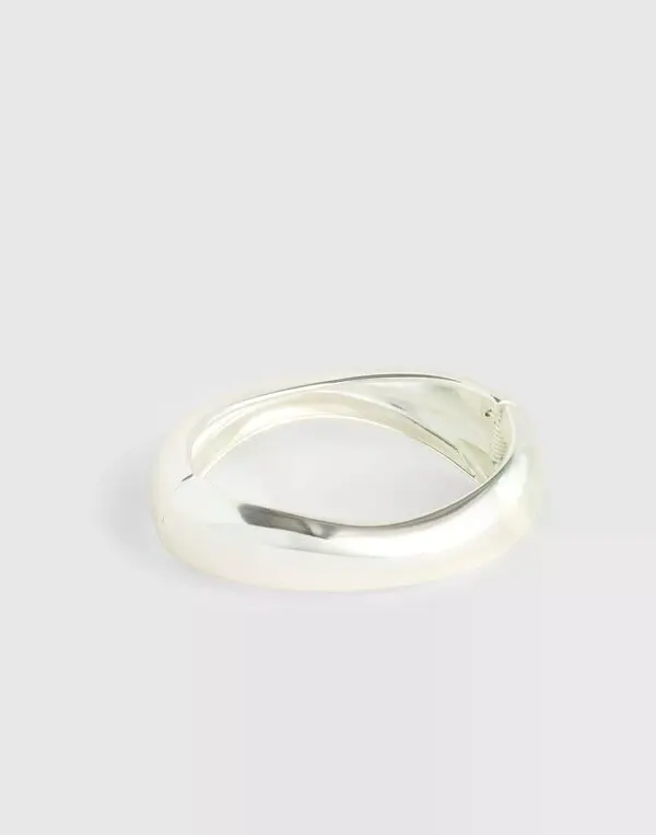 Madewell Sculpted Bangle - Light Silver Ox