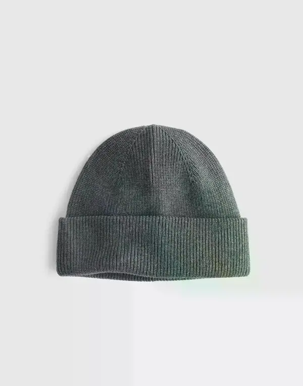 Madewell Cotton-blend Beanie - Charcoal Grey