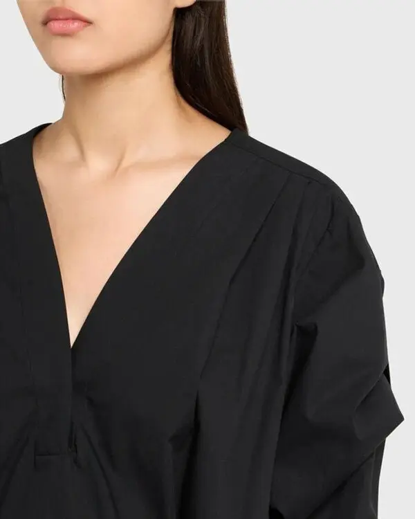 A.L.C. Jordan Ruched-sleeve Popover Top