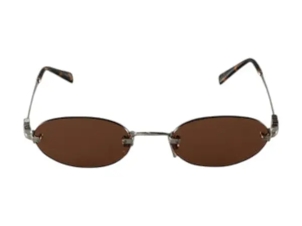 Miu Miu Oval Sunglasses - Chocolate Brown (0mu A54s 1bc90q)