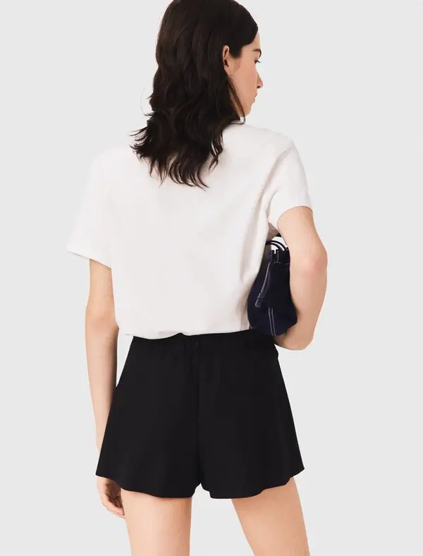 Maje Layered-effect Suit Skort