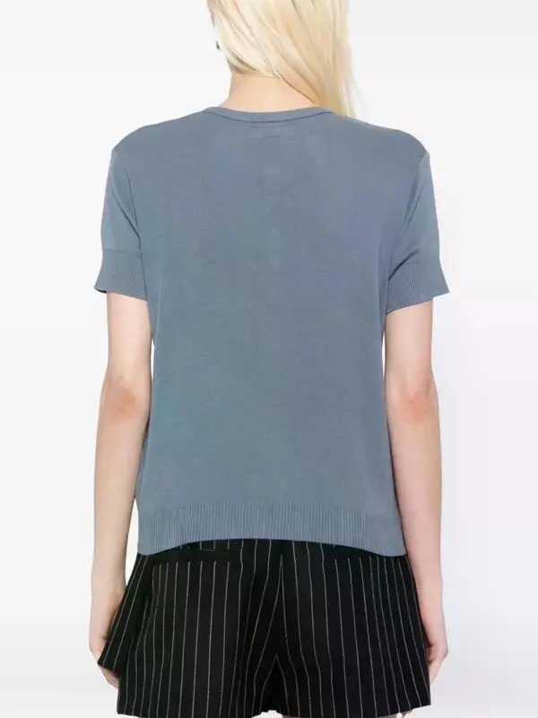 AGNÈS B. Logo-embroidered Top