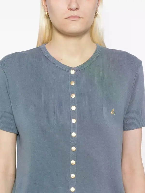 AGNÈS B. Logo-embroidered Top