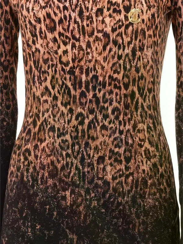 Just Cavalli Leopard-print Ombre Mini Dress - Neutrals