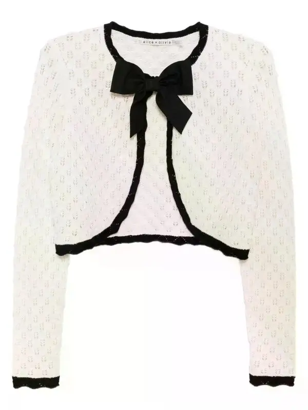 Alice + Olivia Dannie Cardigan - White