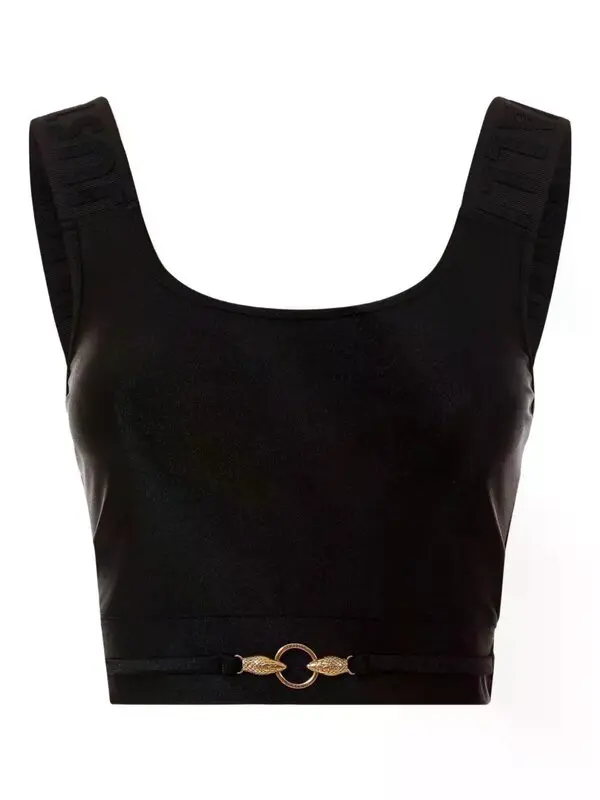 Just Cavalli Logo-strap Cropped Top