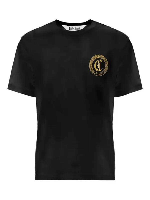 Just Cavalli Logo-plaque T-shirt - Black
