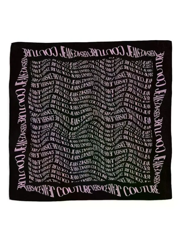 Versace Logo-print Scarf - Pink
