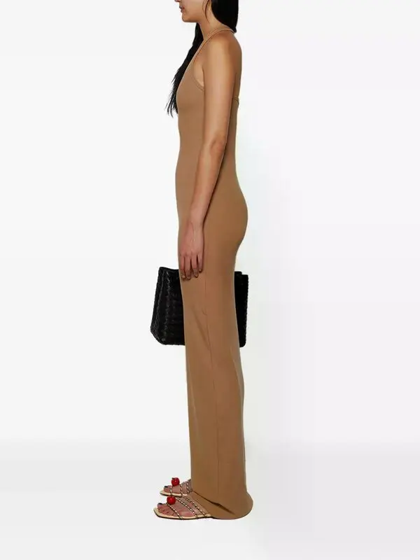 Eterne Halter Maxi Dress - Neutrals