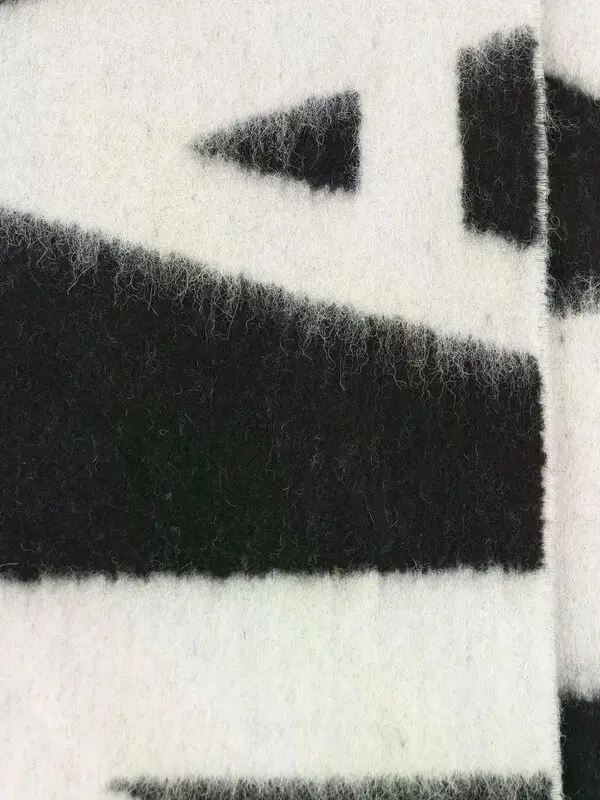 Isabel Marant Étoile Logo-intarsia Fringed Scarf - Black
