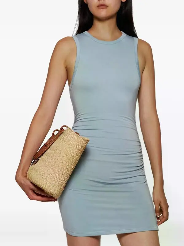 Eterne Carrie Sleeveless Gathered Mini Dress - Blue