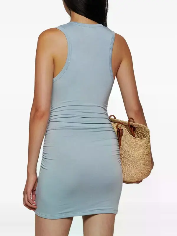 Eterne Carrie Sleeveless Gathered Mini Dress - Blue