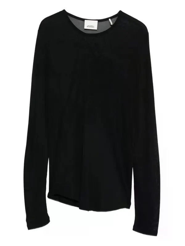 Isabel Marant Sheer-panel Long-sleeve Top