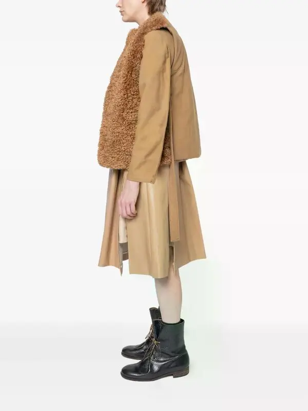 MULLER OF YOSHIOKUBO Split-front Pleated Skirt
