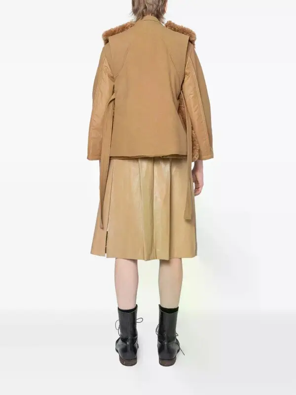 MULLER OF YOSHIOKUBO Split-front Pleated Skirt