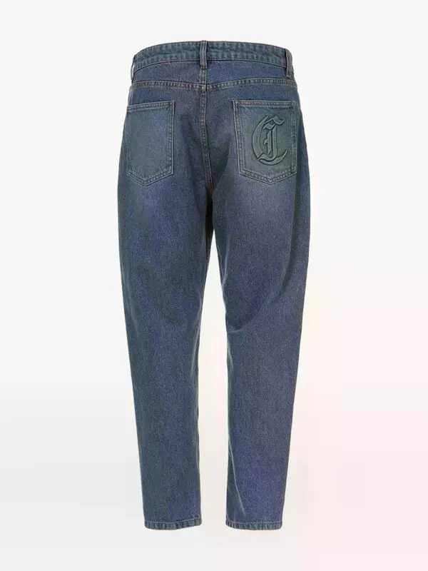 Just Cavalli Logo-embroidered Jeans - Blue