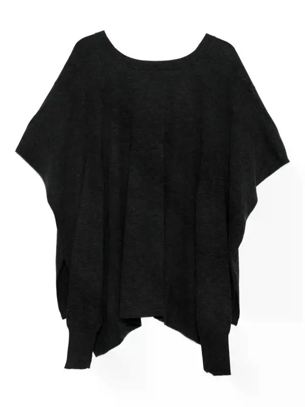 ALYSI Short-sleeve Buttoned Cardigan